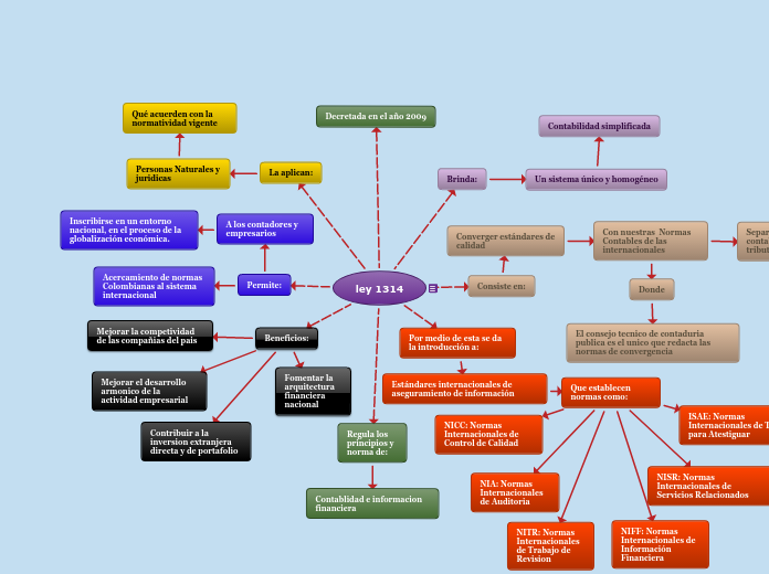 ley 1314 john Valle - Mind Map